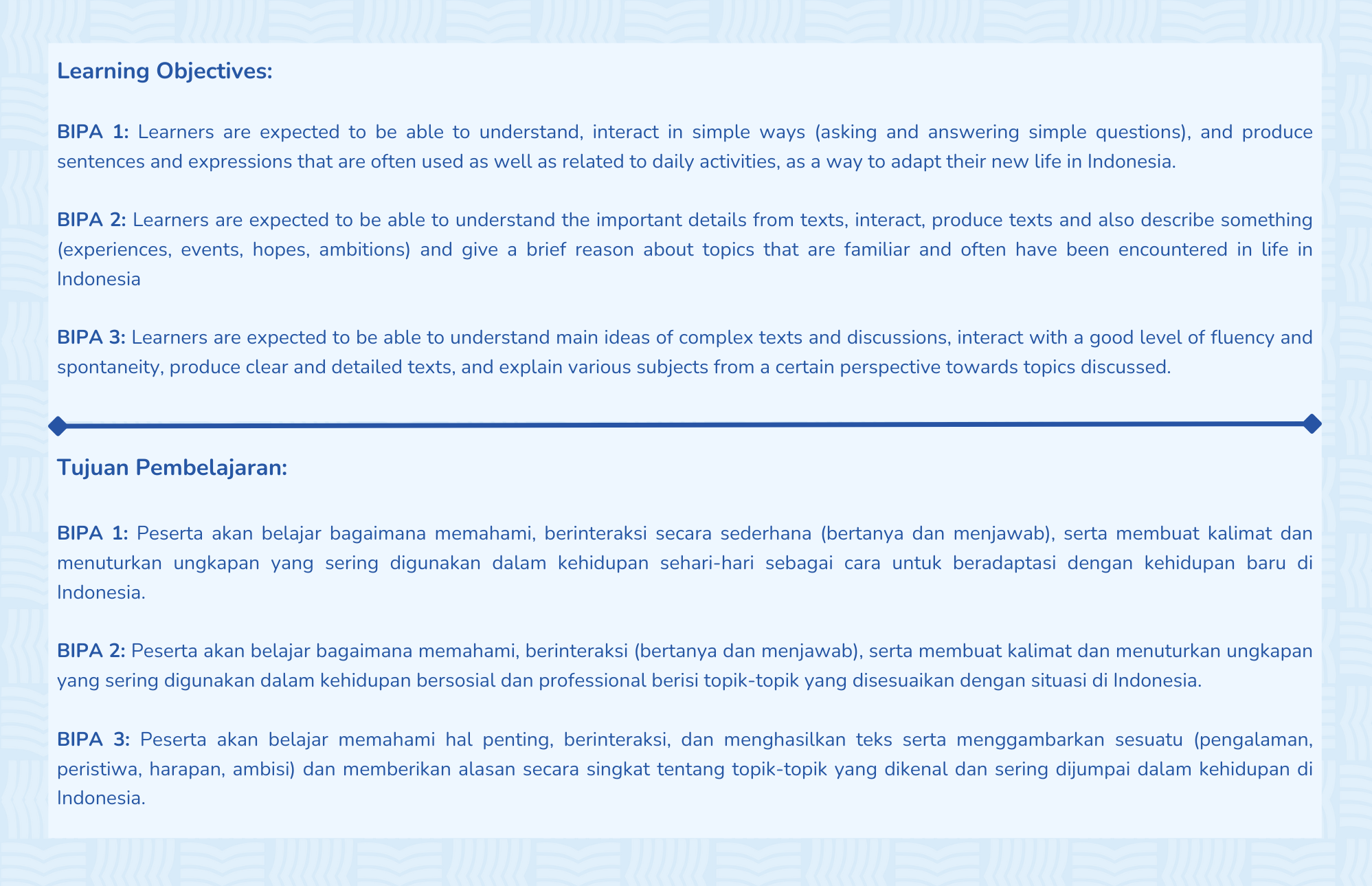 BIPA Reguler | Lembaga Bahasa Internasional FIB UI